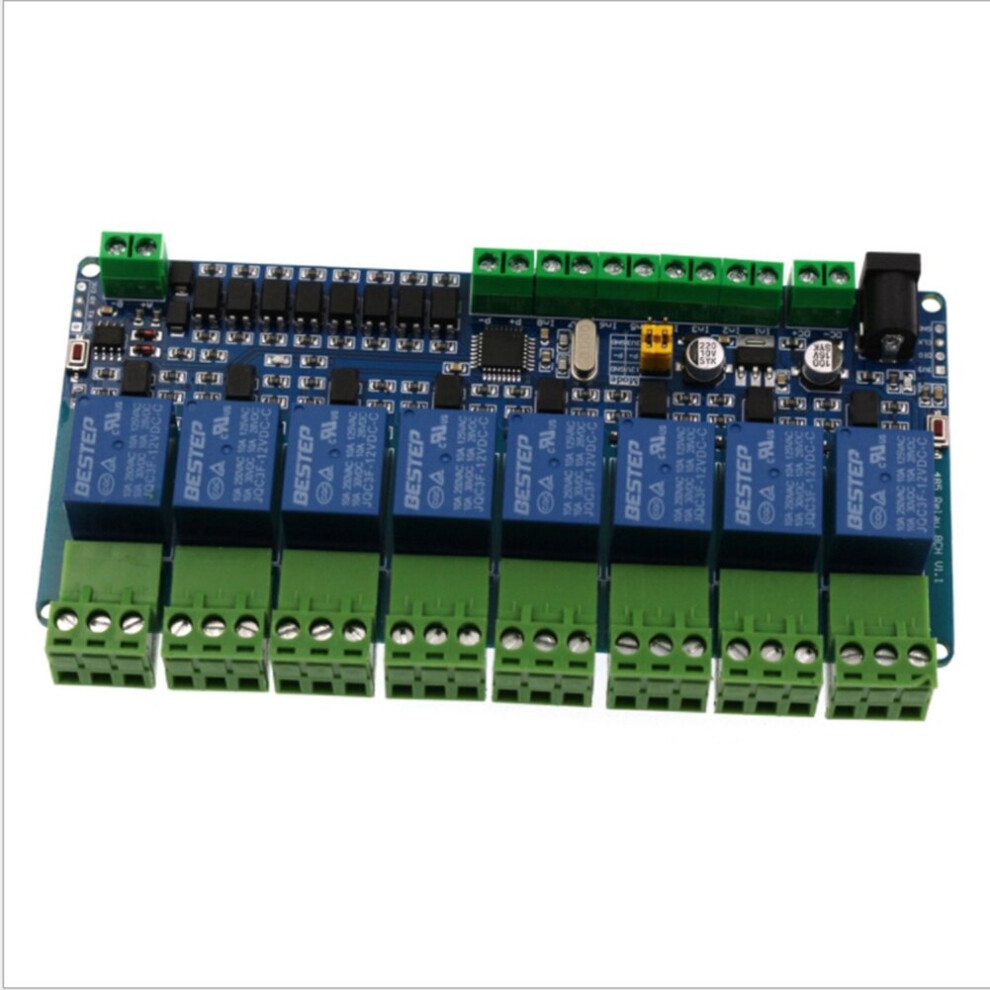 8 Channel Relay Module with Optocoupler. 12V Relay Output 8 Way Relay Module Modbus-Rtu485 on OnBuy