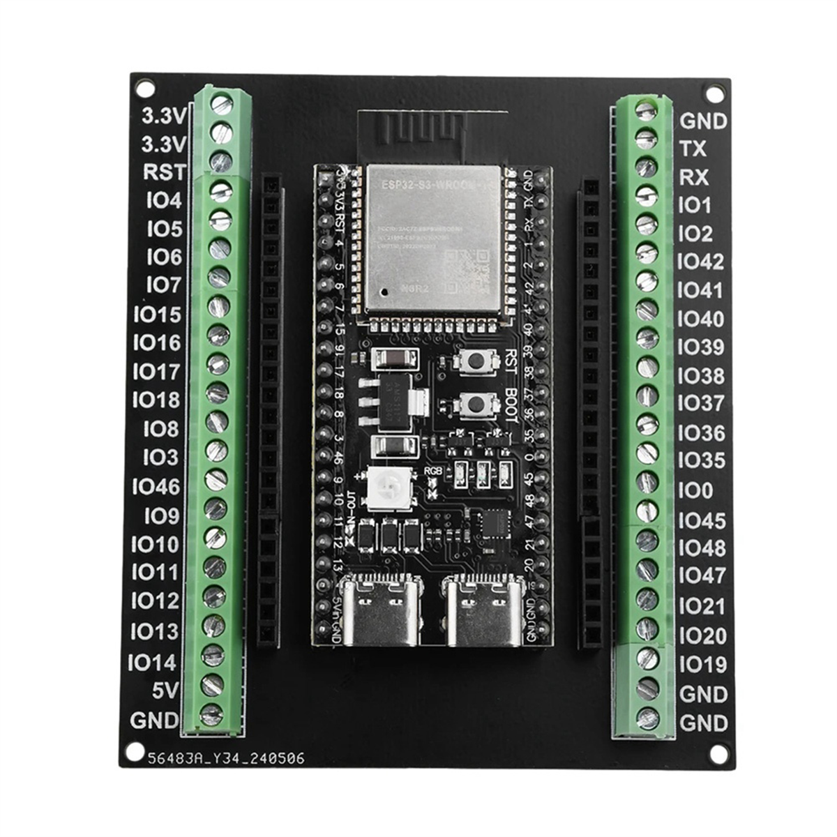 Placa de expansión ESP32-S3 GPIO 1 a 2, placa de conexión C on OnBuy Placa de expansión ESP32-S3 GPIO 1 a 2, placa de conexión C on OnBuy