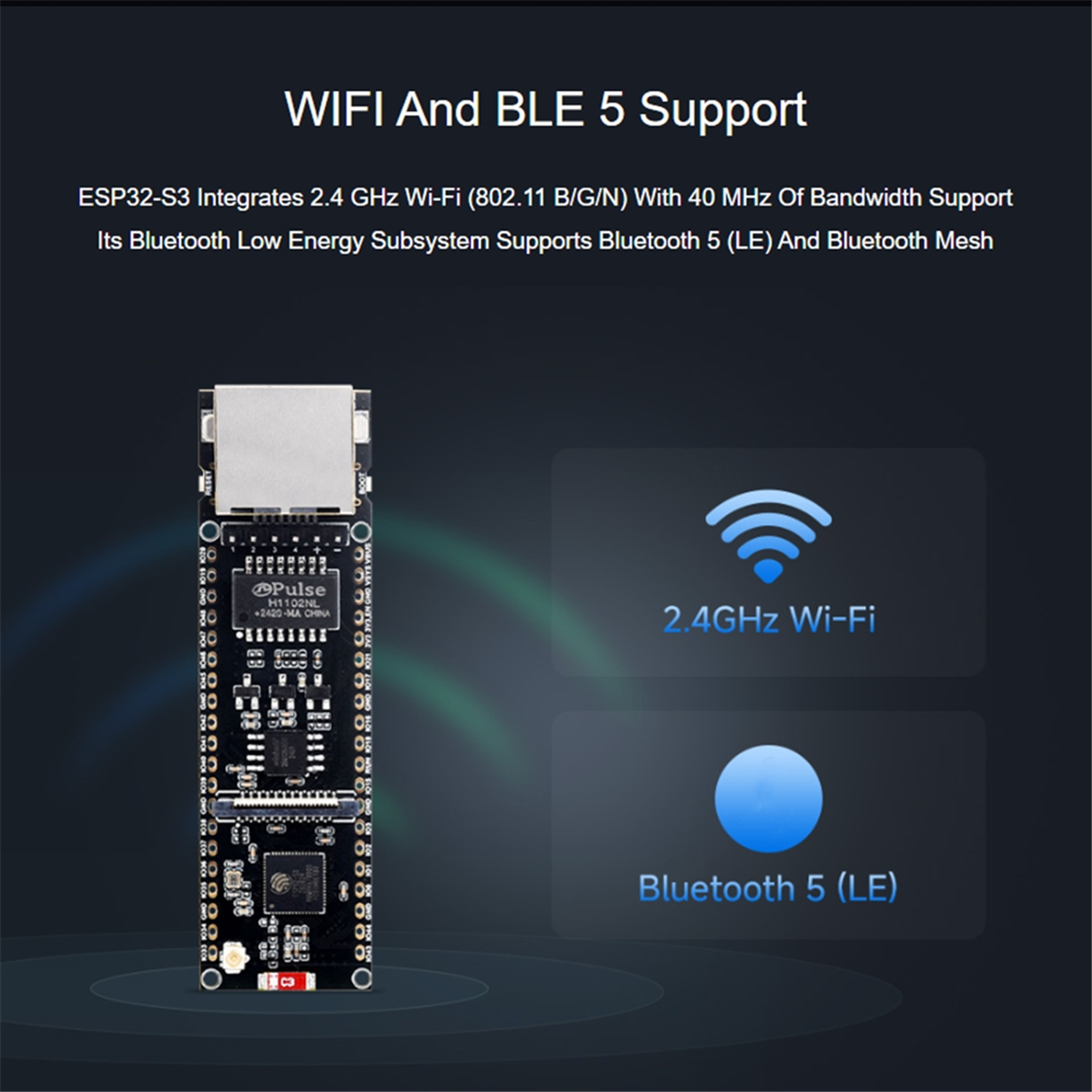 ESP32-S3-POE-ETH ESP32-S3 Ethernet Development Board on OnBuy