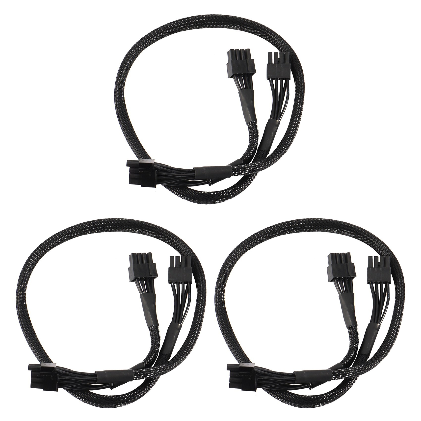 3X PSU 8Pin to Dual 8Pin(6+2) Pin PCIe Modular Power Supply Cable for ...