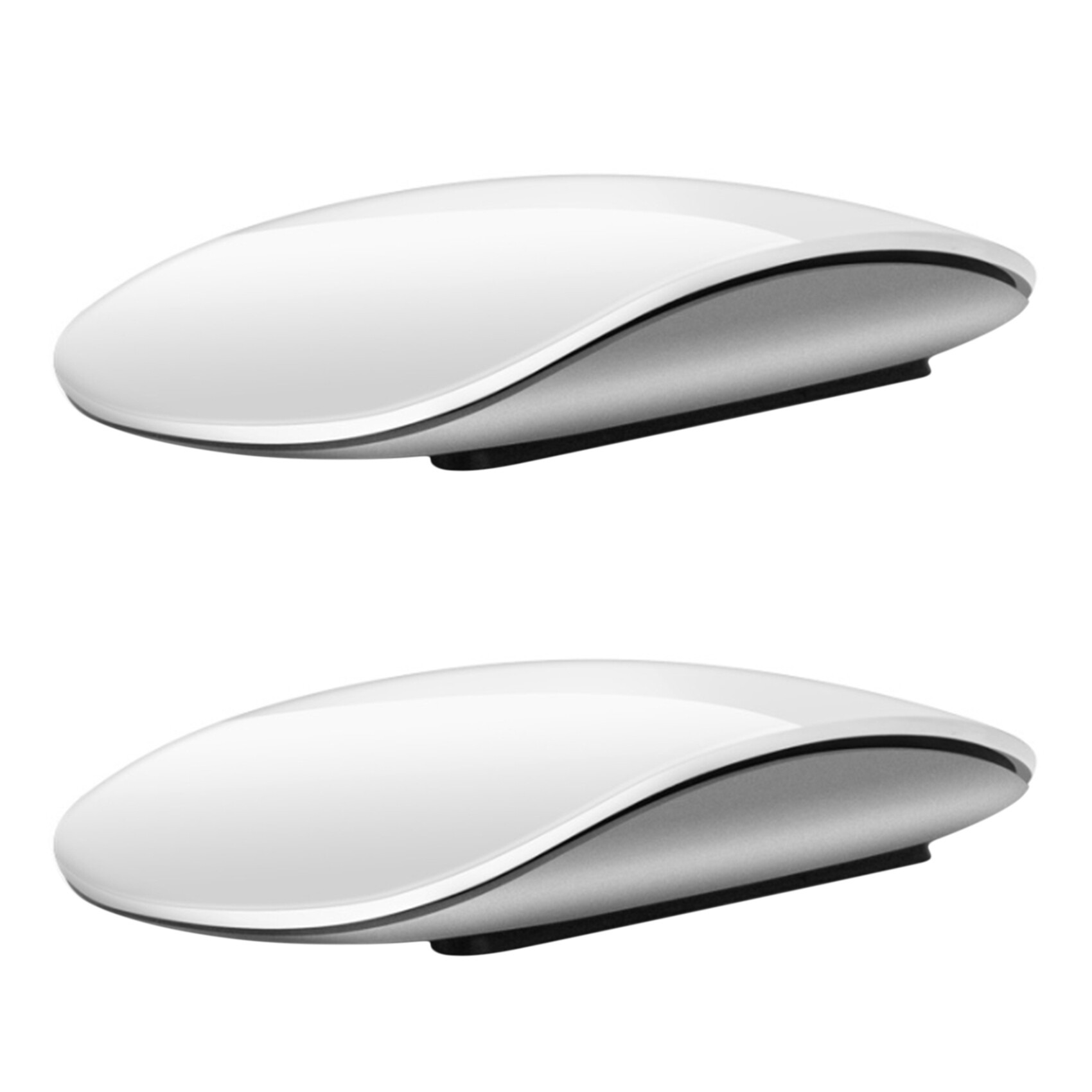 2X Bluetooth Wireless Mouse Silent Rechargeable Computer Mouse Slim ...
