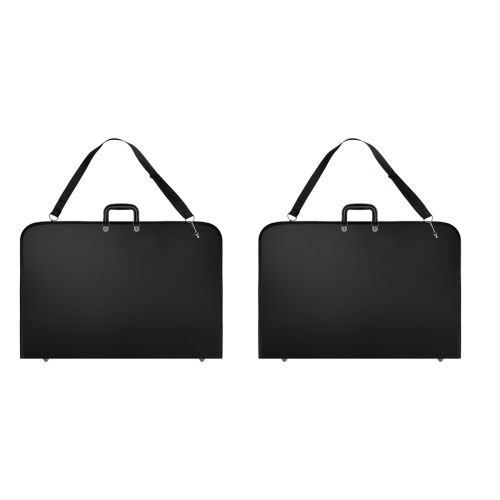 2X Black Art Portfolio Case Artist Carrying Case Artist Portfolios Case ...
