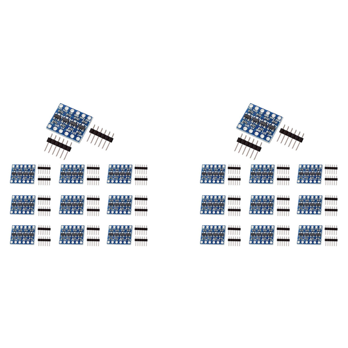 20Pcs 4 Channel IIC I2C Logic Level Converter Bi-Directional Module 3 ...