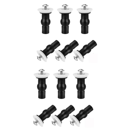 12X Toilet Screws,Universal Expanding Rubber Screw Top Fixing Hinges ...