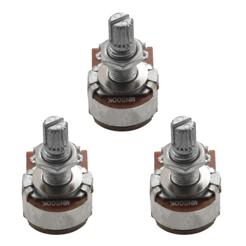 3Pc MN500K Dual Blend Balance Potentiometer(POT) Guitar Bass Volume ...