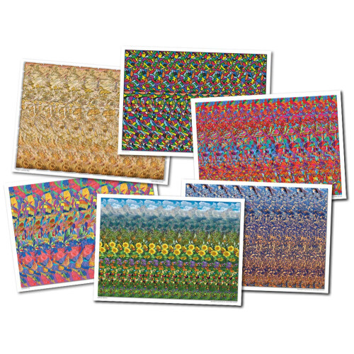 Set of Six 18"x13" Stereogram Posters (Set#2) on OnBuy