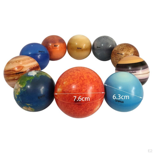 10 Pieces Solar System Planet Balls, Planets and Space Educational ...