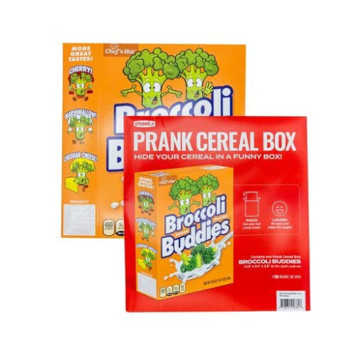 Prank-O Cereal Box: Broccoli Buddies Prank Gift Box Put your Real ...