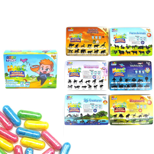 GosuToys Magic Capsule Creatures - 6 Theme Packs with 12 Capsules Each ...