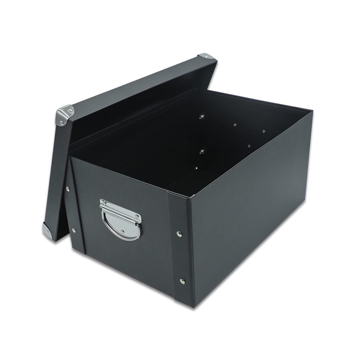 GUOZI Collapsible Storage Box, Decorative Memory Box with Lid & Metal Reinforced Corners ...