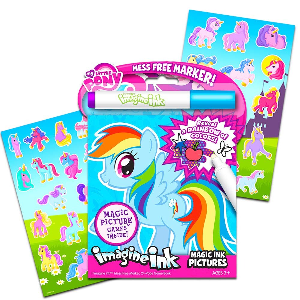My Little Pony Imagine Ink Book Set (Includes Mess Free Marker and ...