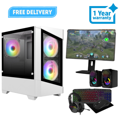 Gaming PC Bundle Core i7 16GB RAM,1TB HDD + 128GB SSD GT730 4GB 22" M ...