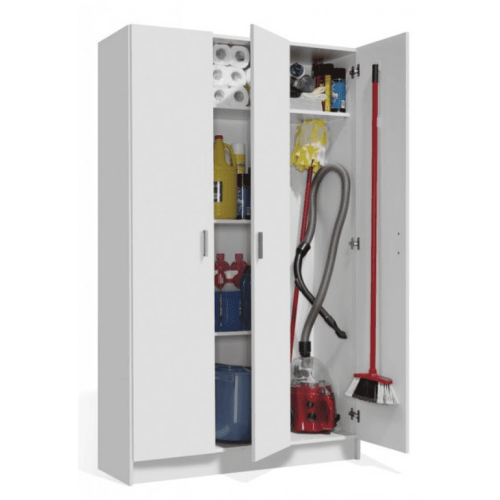 Utility Storage Cupboard Multi Purpose White Wide Storage Cupboard 3 ...