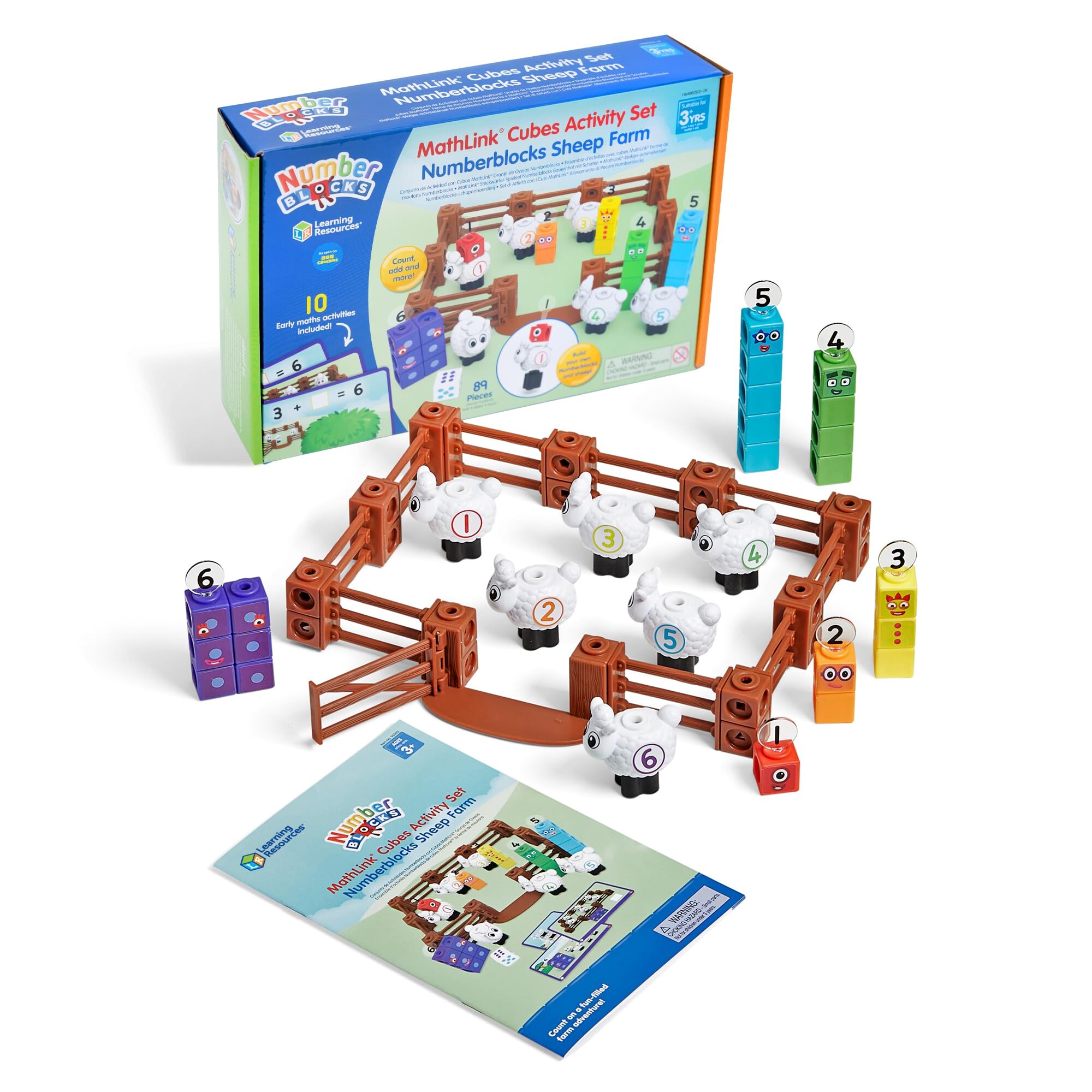 MathLink Cubes Activity Set Numberblocks Counting Sheep Farm, Age 3 4 5 ...