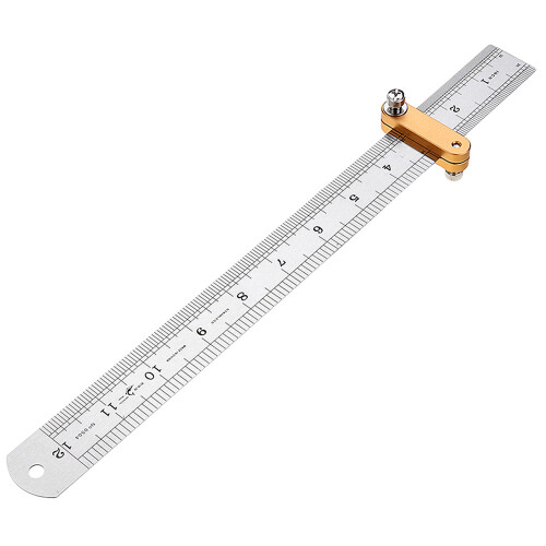 300mm Metric and Inch Parallel Line Scriber Ruler Positioning Measuring ...