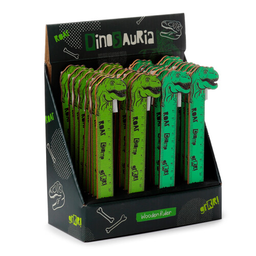 Wooden Ruler 1 Dinosauria Shaped Wooden Ruler 15cm Dinosaurs Themed ...