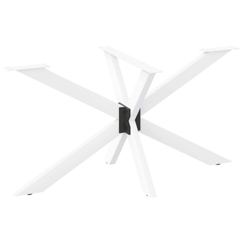 (white, 120 x 68 x (72-73) cm) vidaXL Dining Table Legs Spider Shape ...