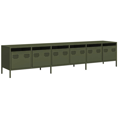(olive green) vidaXL TV Cabinet Pink 202x39x43.5 cm Cold-rolled Steel ...