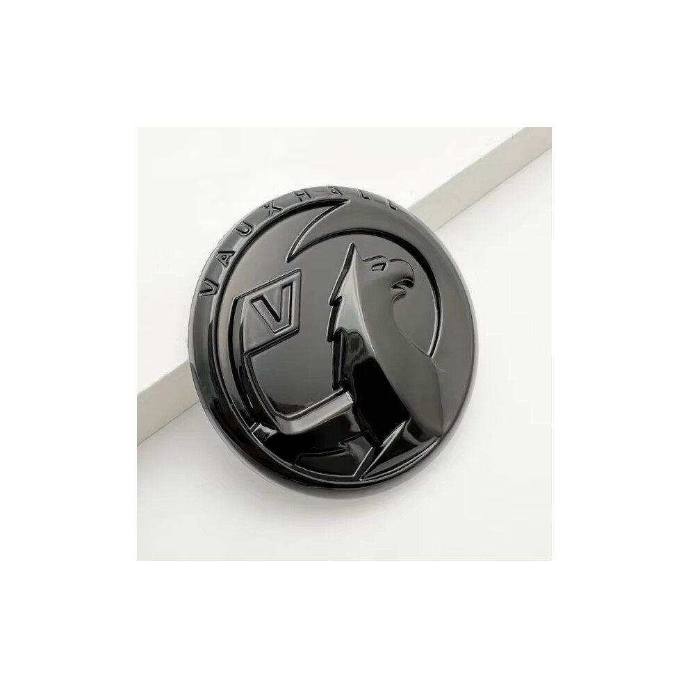 (Black) 3D Metal Vauxhall Logo Car Fender Emblem Rear Tail Trunk Badge ...