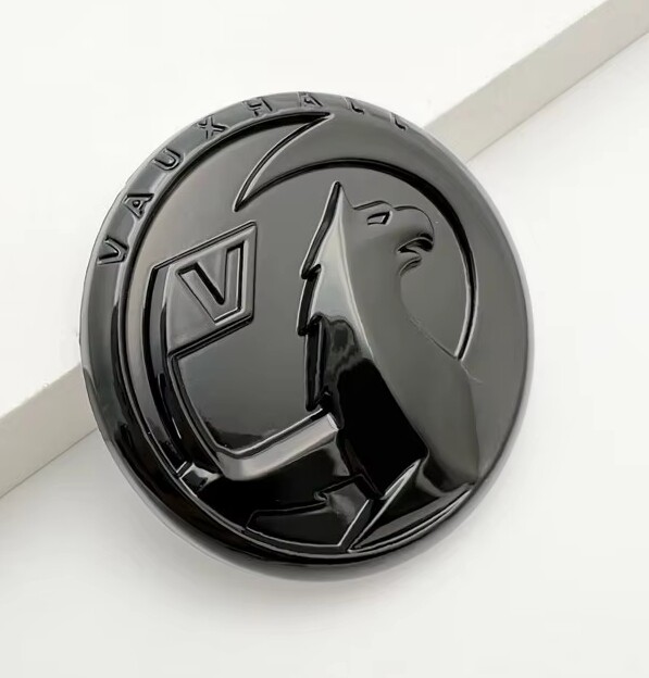 (Black) 3D Metal Vauxhall Logo Car Fender Emblem Rear Tail Trunk Badge ...
