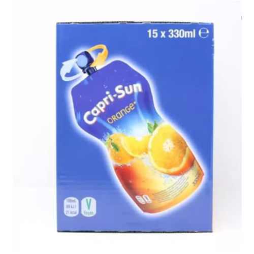 Capri-Sun Orange Big Pouch 15x330ml - Resealable On-the-Go Hydration ...