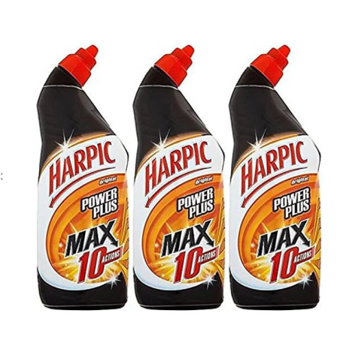 Harpic Power Plus 3 x 750ml Toilet Cleaner - Kills 99.9% of bacteria ...