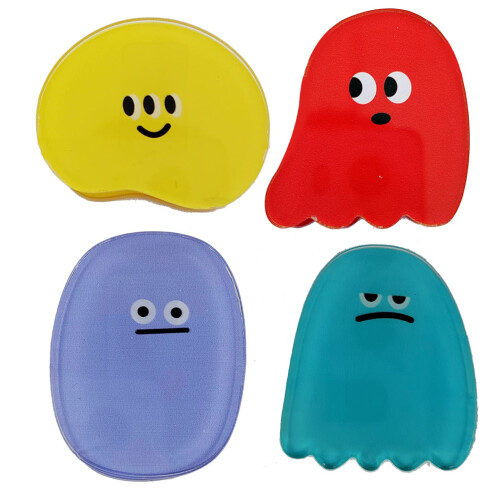 4 Grimace Clips Cute Smiley face Paper Clips Snack Bags Paper Note ...
