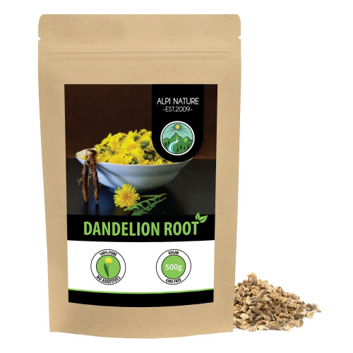 Dried dandelion root (500g, 1.1lb), cut dandelion root, 100% pure and ...