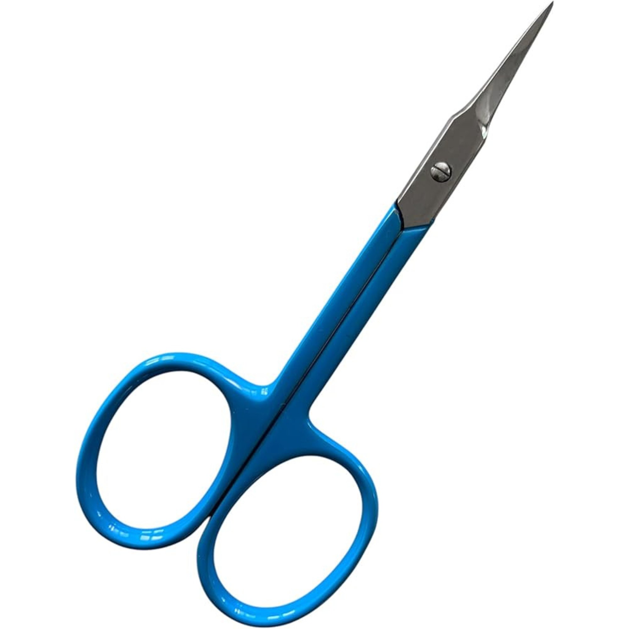 Professional Curved Nail Scissors (3.75" Blue) Precision Manicure ...