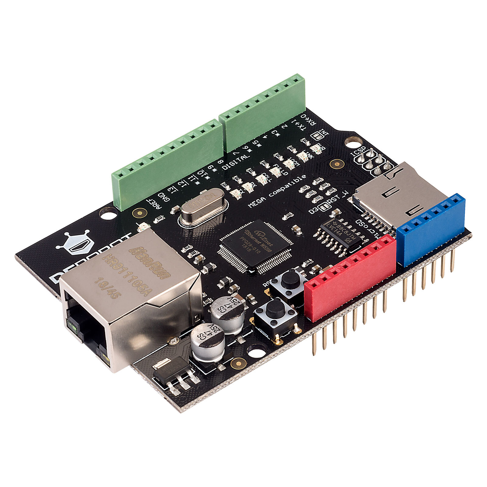 DFRobot DFR0125 DFRduino Ethernet Shield V2.1 (Support Mega and Micro SD) on OnBuy