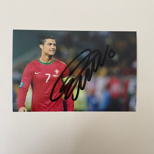 Cristiano Ronaldo Signed Photo Autograph Print Wall Art Home Decor 3 on ...