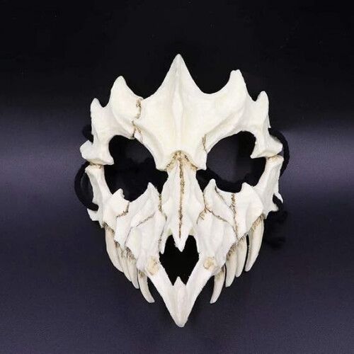 Japanese Half Mask - Tiger Mask,Ye Yaksha Dragon God Tengu Black ...