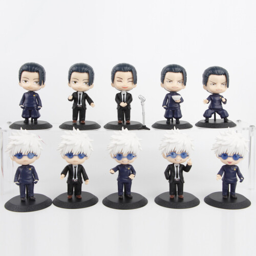 Satoru Kaisen Jujutsu Gojo And Suguru Geto Mini Figures In Pvc Material ...