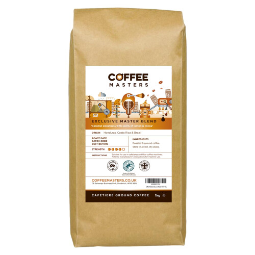 Coffee Masters Cafetiere Ground Coffee - Exclusive Master Blend 1kg on ...