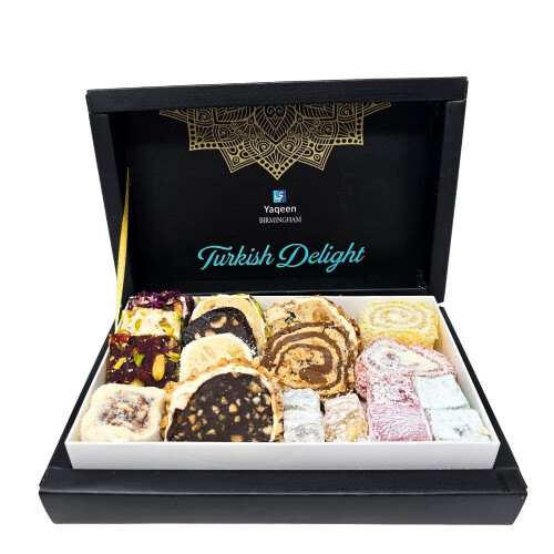 Turkish Delight Lokum Mix Gift Box 16 different flavours Deluxe Sweets ...