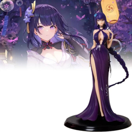 Impact Genshin Raiden Shogun Figurine Dress Game Cartoon Model Fans ...