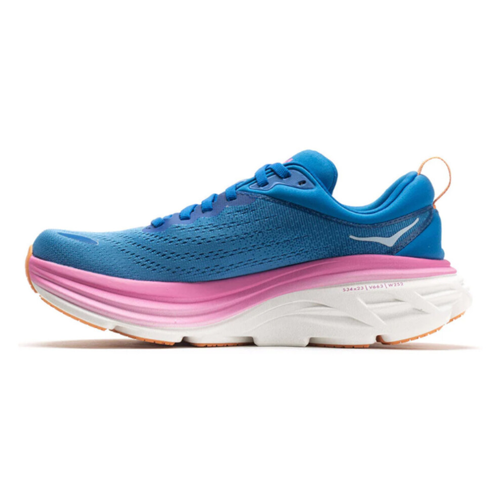 (Blue & Pink, UK5/EU38) HOKA ONE ONE Clifton 8 Womens Lightweight Running Shoes Athletic ...
