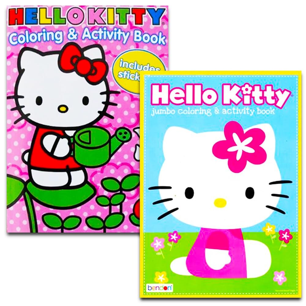 Hello Kitty Coloring & Activity Book Super Set ~ 5 Hello Kitty Coloring ...