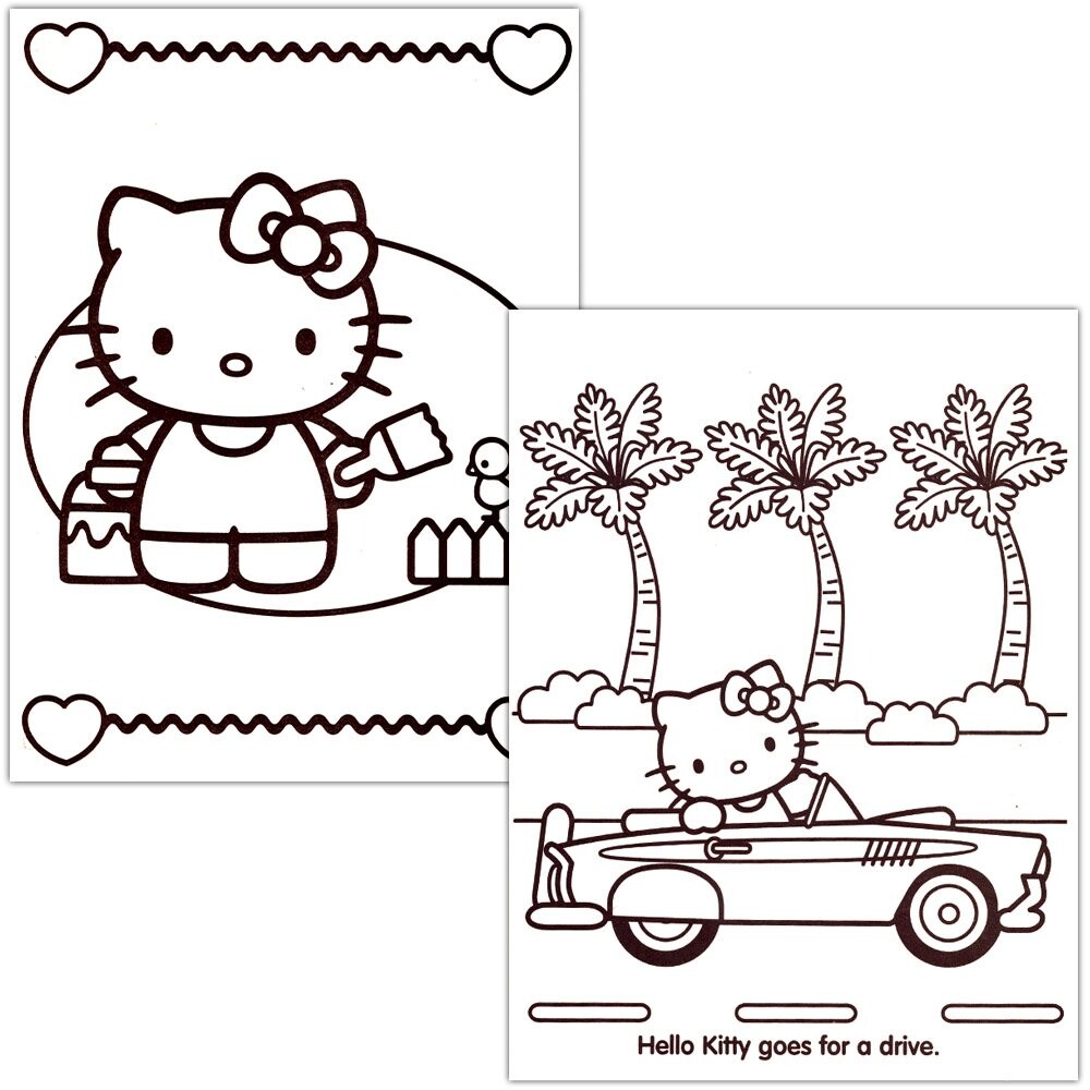 Hello Kitty Coloring & Activity Book Super Set ~ 5 Hello Kitty Coloring ...