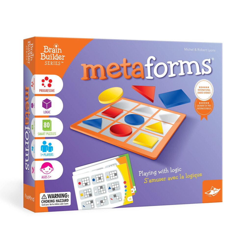 FoxMind Games: MetaForms Logic and Deductive Reasoning Puzzle Game, 80 ...