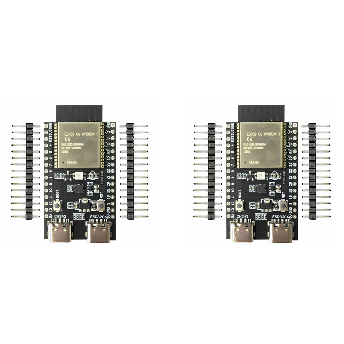 2x Esp32 C6 Devkitc 1 N4 Scheda Di Sviluppo Esp32 C6 Core Risc V Modulo