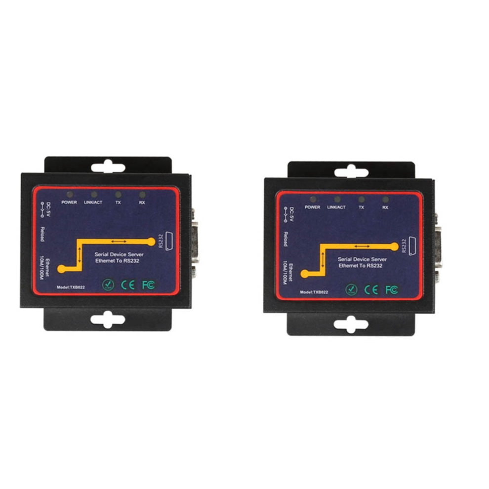 2X Industri?le Modbus Seri?le RS485 RS422 naar Ethernet Converter Apparaat Server /RTU/UDP RJ45 ...