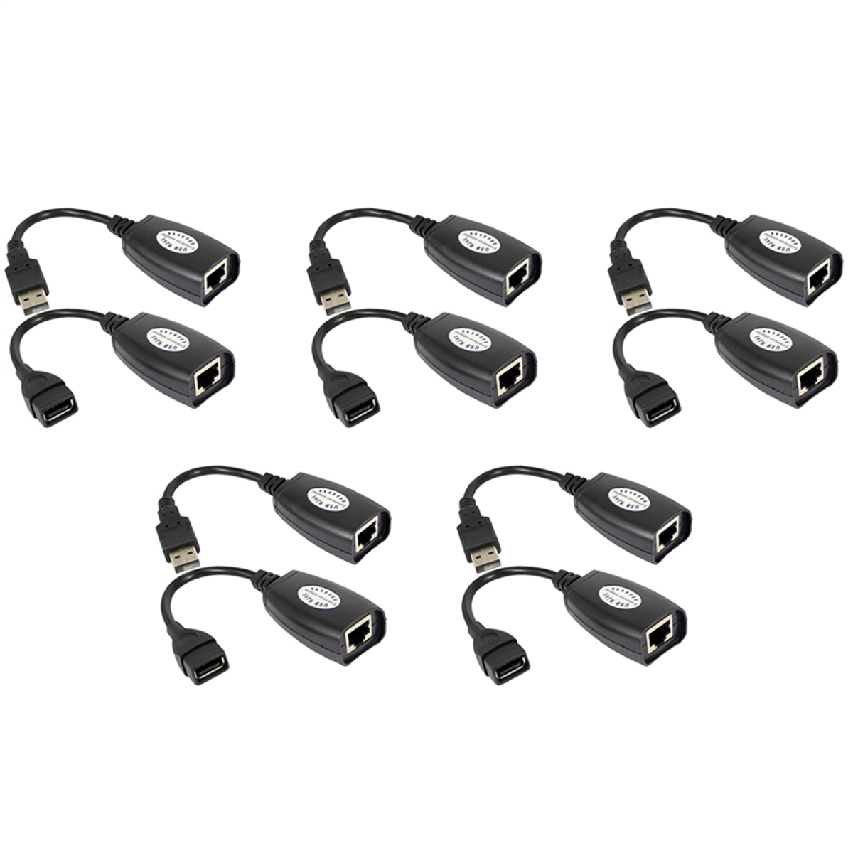 Adattatore di prolunga per cavo LAN RJ45 RJ 45 USB 5X, amplificatore di ...
