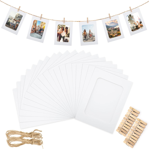 50Pcs Paper Picture Frames for 4x6Inch Photo Frames,Kit DIY Cardboard ...