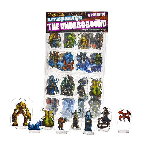 Arcknight Flat Plastic Miniatures: Underground; 62 unieke ondergrondse ...