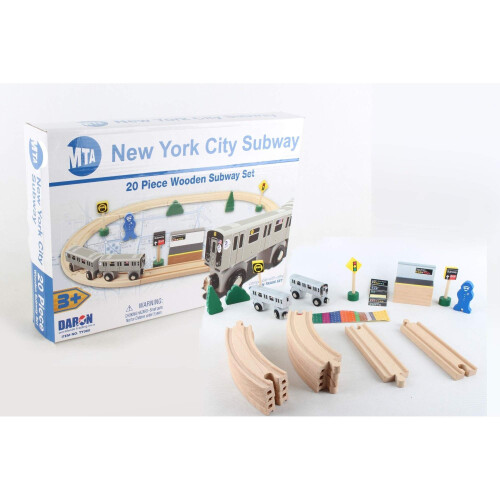 Daron NYC MTA 20Piece Wooden Subway Set on OnBuy