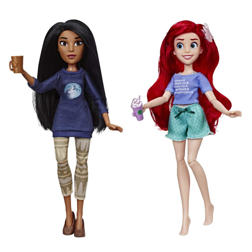 Mu ecas de la pel cula Disney Princess Ralph Breaks The Internet: Ariel y Pocahontas con ropa y ...