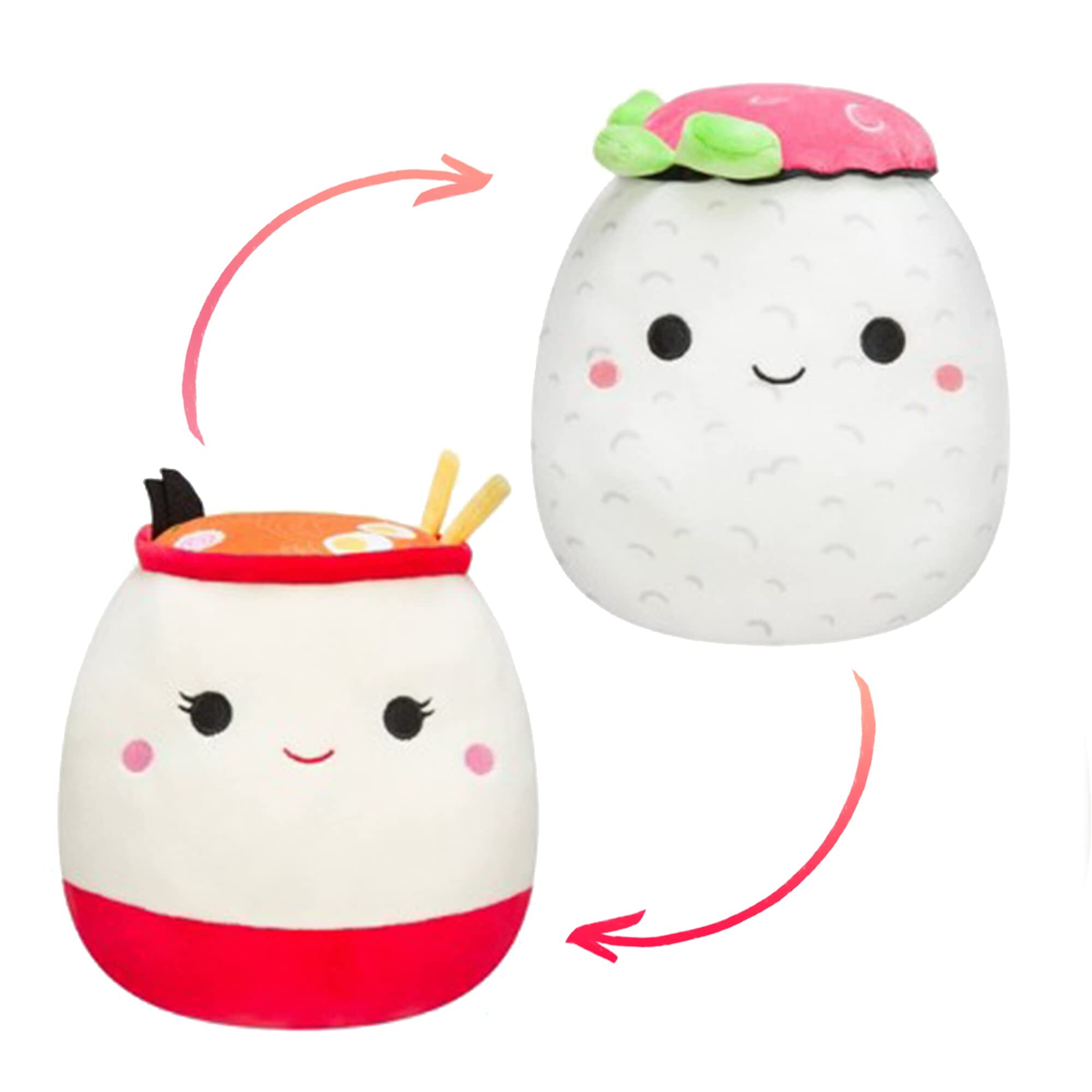 Squishmallow 8A Shun The Sushi Raisy The Ramen Flipamallow 2022 ...