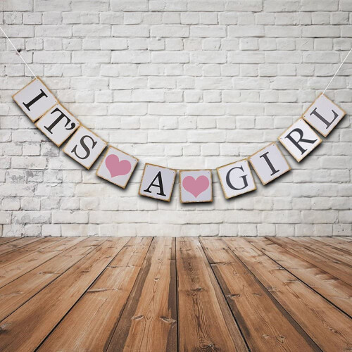 Det er et pige banner det er et pige tegn baby shower banner baby ...