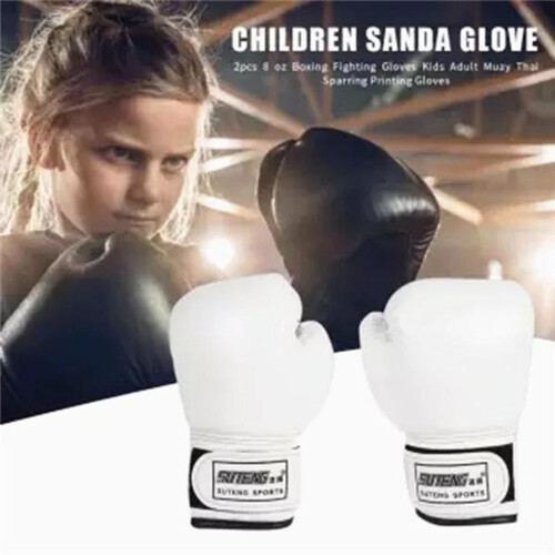 2-8 Years Kids Boxing Gloves For Fun Muay Thai Fight Sanda Martial Arts Bag Punching Training ...